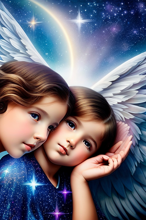 Majestic Angel Woman Who Prays With Her Two Perfect Little Hands And ...