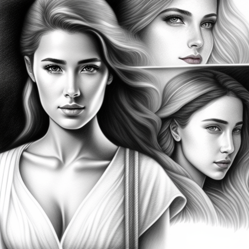 Pencil Drawing,Women,Illustrator - ARTSMART AI